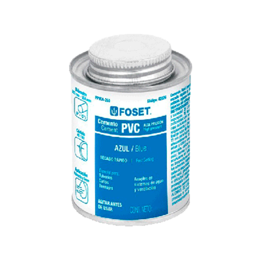 Pegamento para PVC 250 ml- Foset – KN Materiales