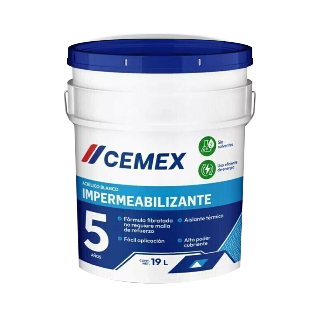 Impermeabilizante Acrílico Blanco CEMEX 5 años – KN Materiales